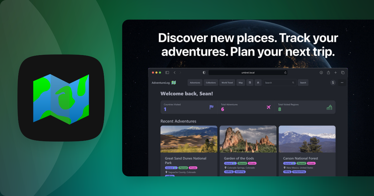 AdventureLog | Umbrel App Store