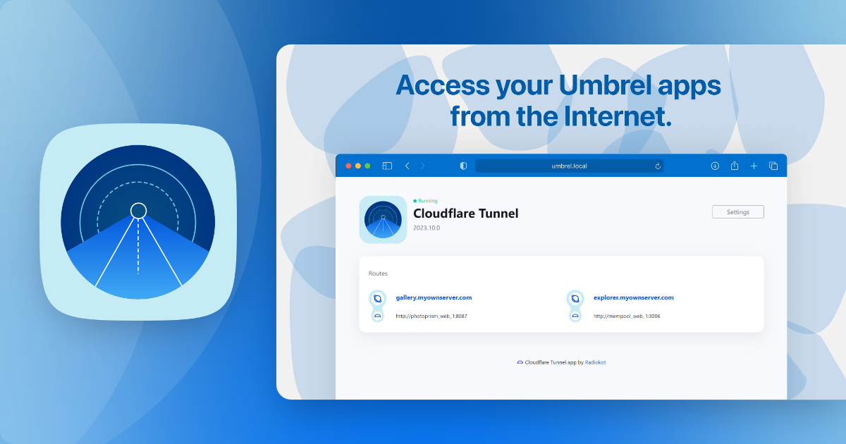 Cloudflare Tunnel | Umbrel App Store