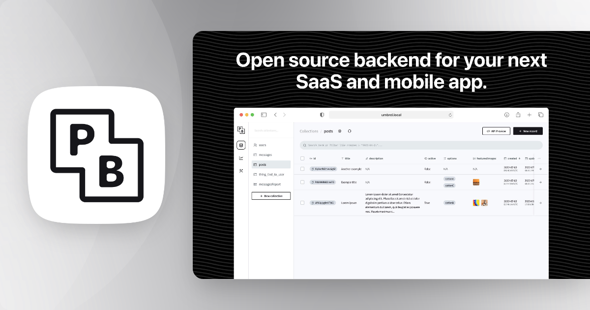 PocketBase | Umbrel App Store